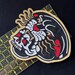 Panther Chomping on a Skull Tattoo Flash Chainstitch Embroidery Patch ...