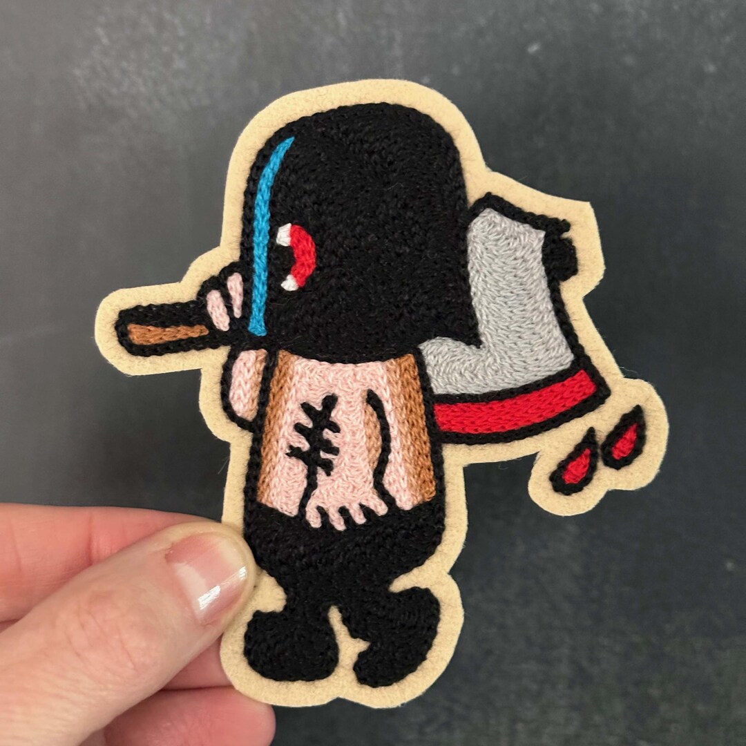 Bloody Executioner Tattoo Flash Chainstitch Embroidery Patch - Etsy