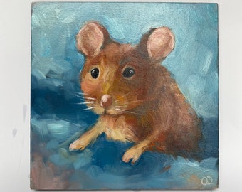Mouse Oil Painting - Etsy