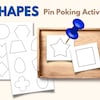 Continents Push Prick Punch Pin Poke Activity Fine Motor Skill Work ...