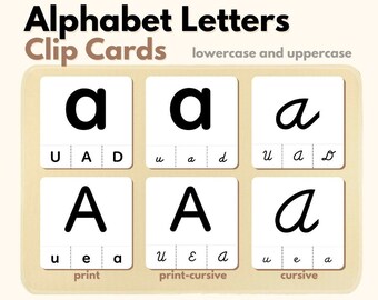 Letter Recognition Cards - Etsy