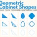 GEOMETRY CABINET SHAPES Solid Thick Thin Lines Montessori Sensorial ...