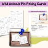 Woodland Animals Push Pin Poke Prick Punch Activity, Fine Motor Skills ...