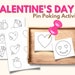 Valentines Day Push Prick Punch Pin Poking Activity Fine Motor Skill ...
