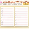 Montessori Pink-lined PRINT Letter Writing Sheet Tracing Activity ...