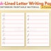 Montessori Pink-lined PRINT Letter Writing Sheet Tracing Activity ...