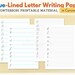 Montessori Blue-lined CURSIVE Letter Writing Sheet Tracing Activity ...