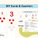 Cards and Counters Montessori Math Material Odd & Even Counting Numbers ...
