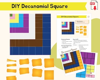 DIY Decanomial Square Montessori Sensorial Material DIY Montessori ...
