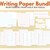 Montessori Writing Paper BUNDLE Sheet Strip Booklet Montessori Language ...
