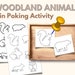 Woodland Animals Push Pin Poke Prick Punch Activity, Fine Motor Skills ...