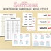 Montessori SUFFIXES Word Study Montessori Language Reading Writing ...