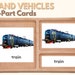 LAND VEHICLE 3-part Card Montessori Language Nomenclature Classified ...