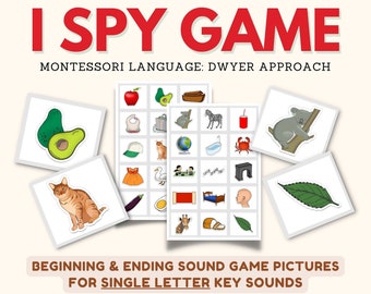 Phonics I Spy Cards - Etsy