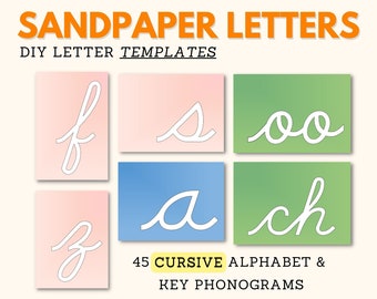 Printable Montessori Letters - Etsy