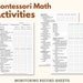 Primary Montessori Activities Monitoring Record Sheets Scope and ...