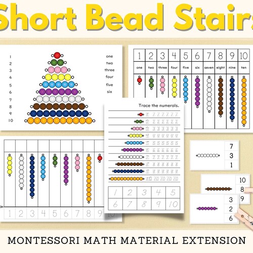 Montessori Bead Houses Printable Primary Math Activity - Etsy