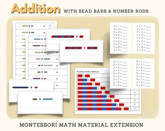 Montessori Math - Number Rods - Etsy