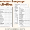 Montessori CULTURAL Activities Monitoring Record Sheet Geography Scope ...