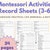 Primary Montessori Activities Monitoring Record Sheets Scope and ...