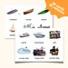 WATER VEHICLE 3-part Card Montessori Language Nomenclature Classified ...