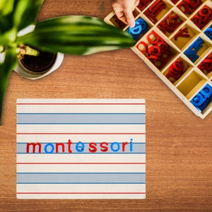 Montessori Writing Movable Alphabet Mat Small Montessori Rug Alphabet ...