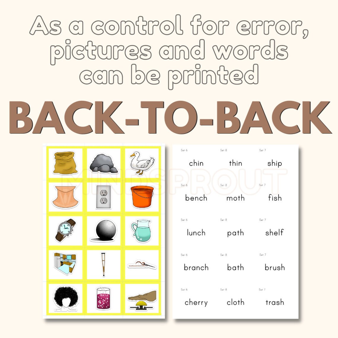 Montessori Language Phonetic Reading Digraphs Level 3 YELLOW Picture ...