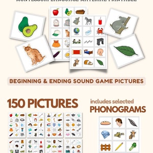 I Spy Sound Game Picture Cards Alphabet Letters DIY Montessori Language ...