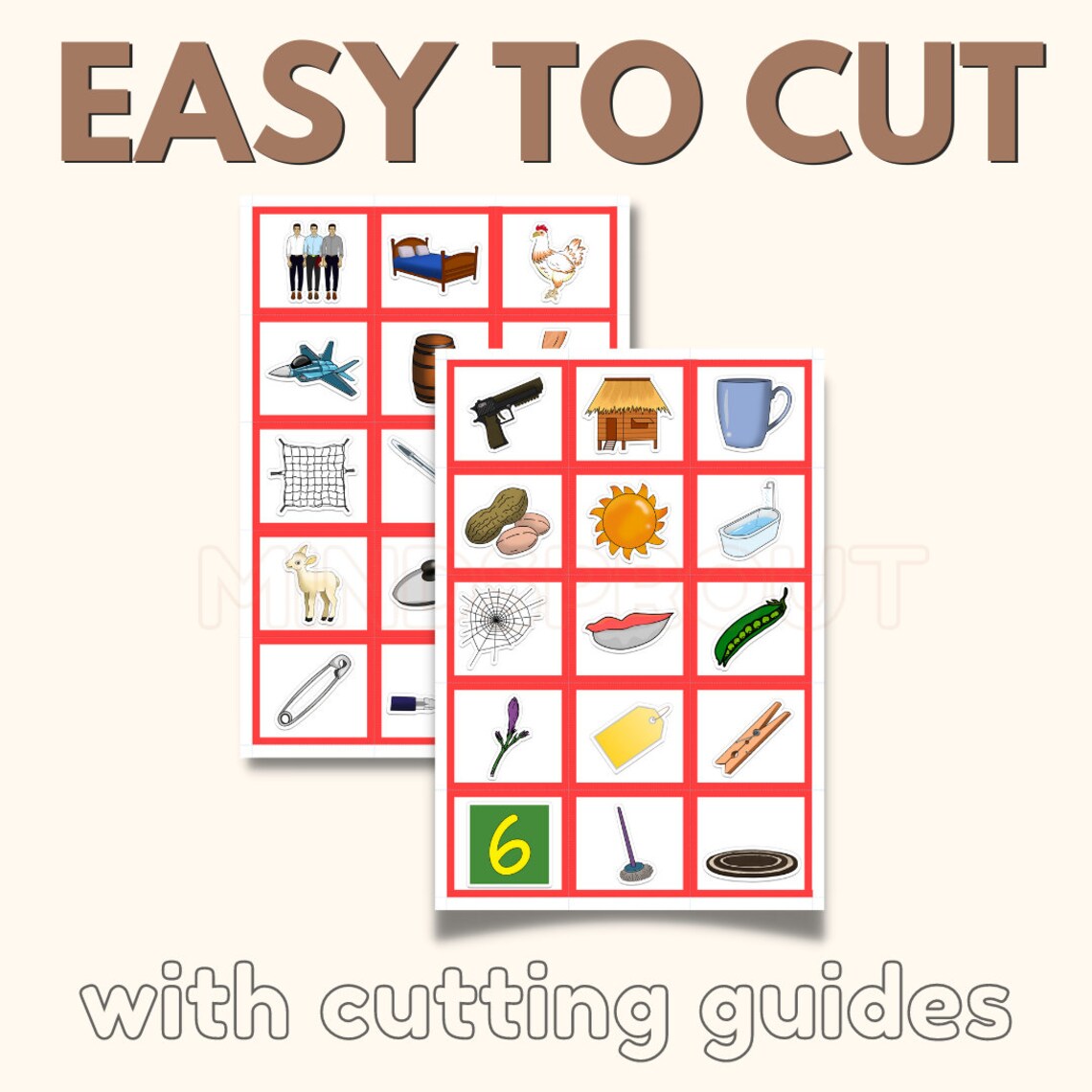 Montessori Language CVC Words Phonetic Reading Level 1 RED - Etsy