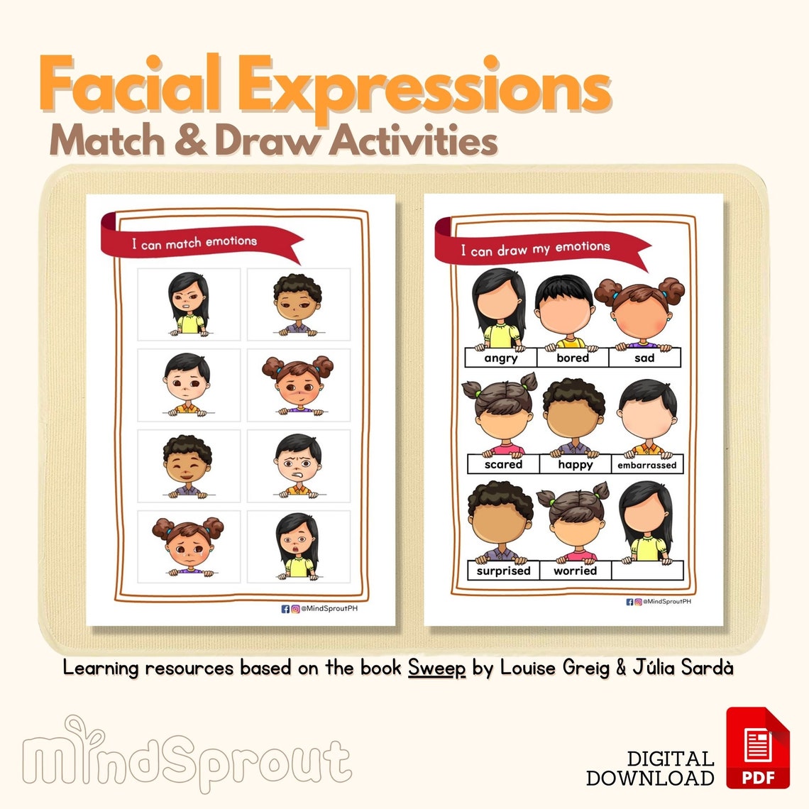 SWEEP Preschool Activity Busy Book Emotion Processing Tool Mindfulness ...