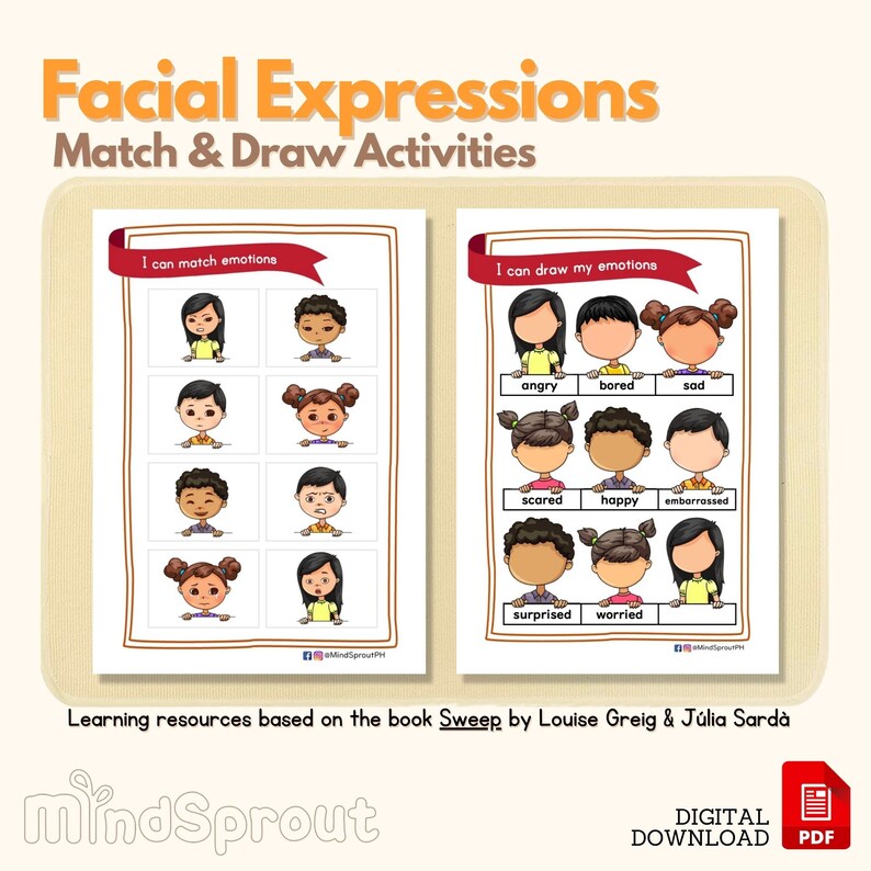 SWEEP Preschool Activity Busy Book Emotion Processing Tool - Etsy