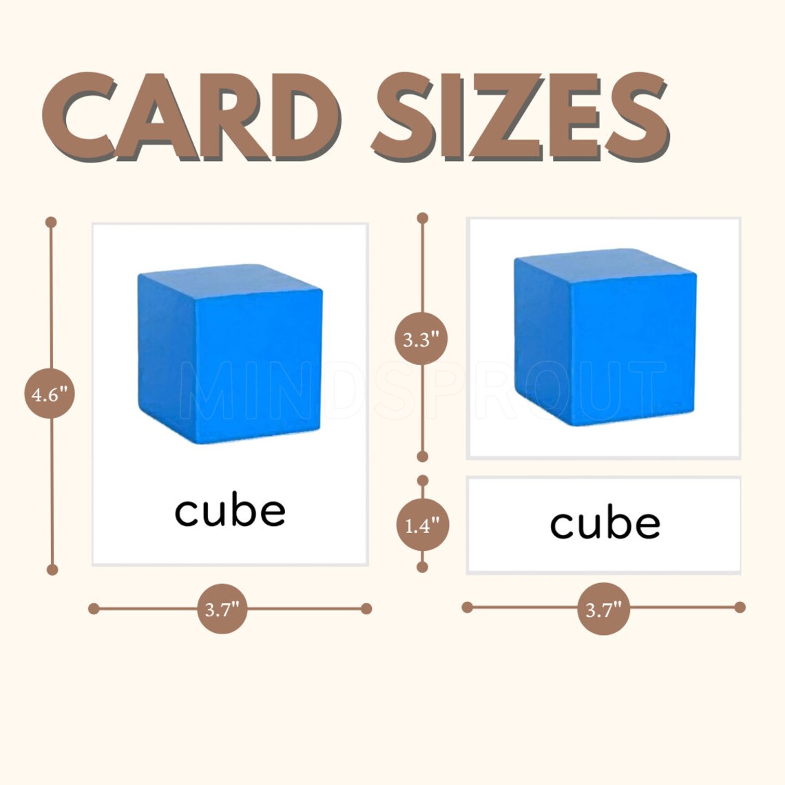 Montessori 2D 3D SHAPES Three Part Cards Montessori Nomenclature 3-part ...