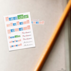 Montessori Sticker Sheet Bundle Montessori Teacher Student Parent ...