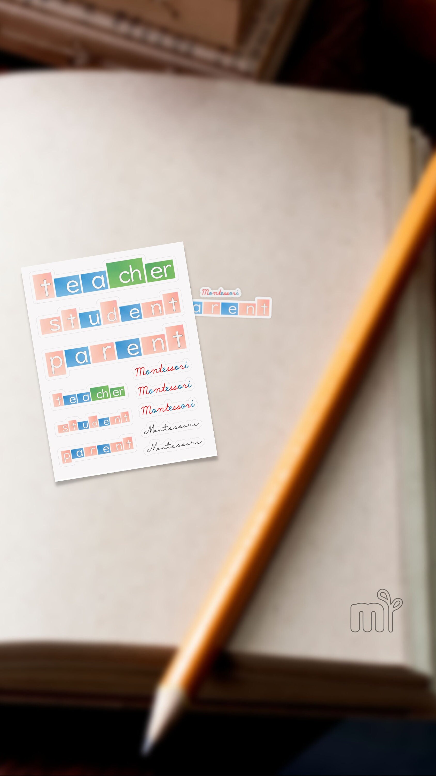 Montessori Sticker Sheet Bundle Montessori Teacher Student Parent ...