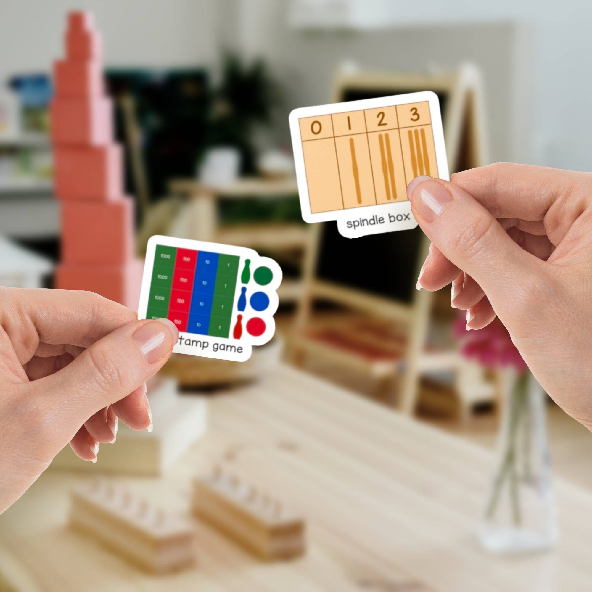 Montessori Math Sticker Sheet Bundle Montessori Activities Laptop ...