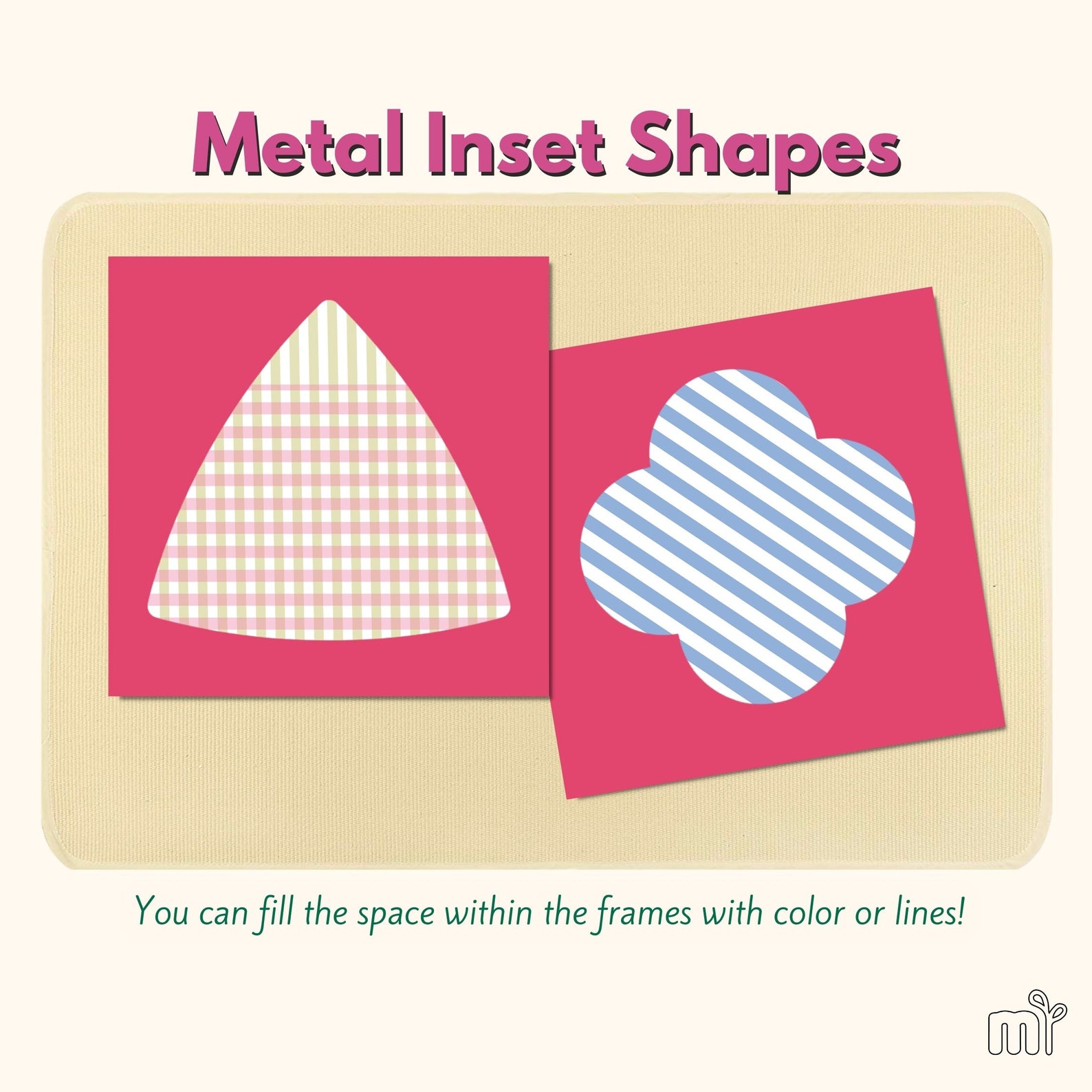 Metal Inset Montessori Puzzle Cards Montessori Metal Inset Shapes ...
