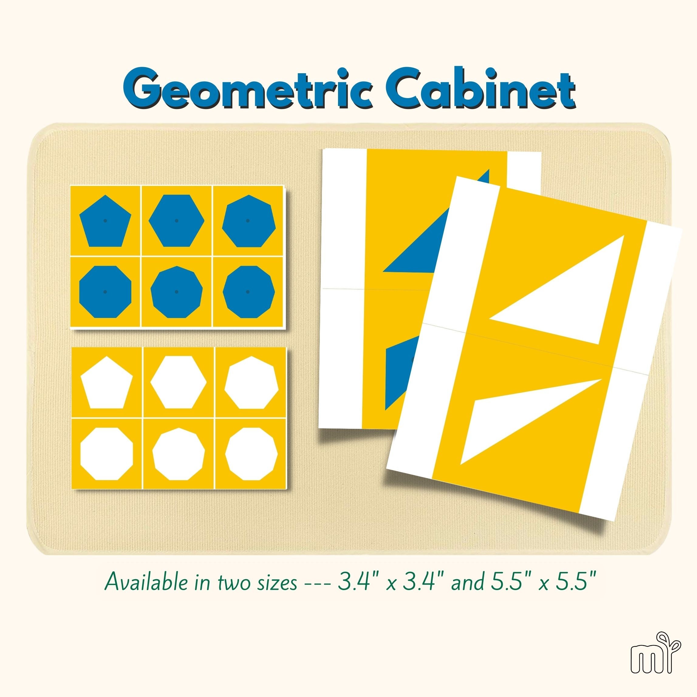 Geometric Cabinet Shapes Montessori Puzzle Cards Montessori - Etsy
