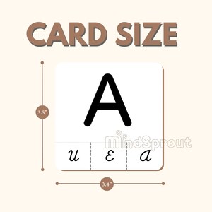 Alphabet Letter Recognition Lowercase Uppercase Print Cursive Clip Card ...