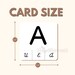 Alphabet Letter Recognition Lowercase Uppercase Print Cursive Clip Card ...