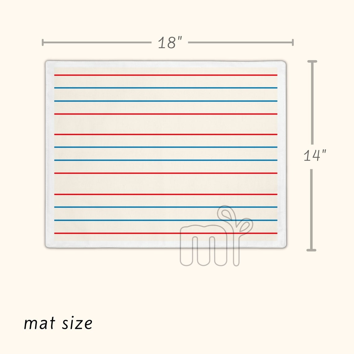 Montessori Writing Movable Alphabet Mat Small Montessori Rug Alphabet ...