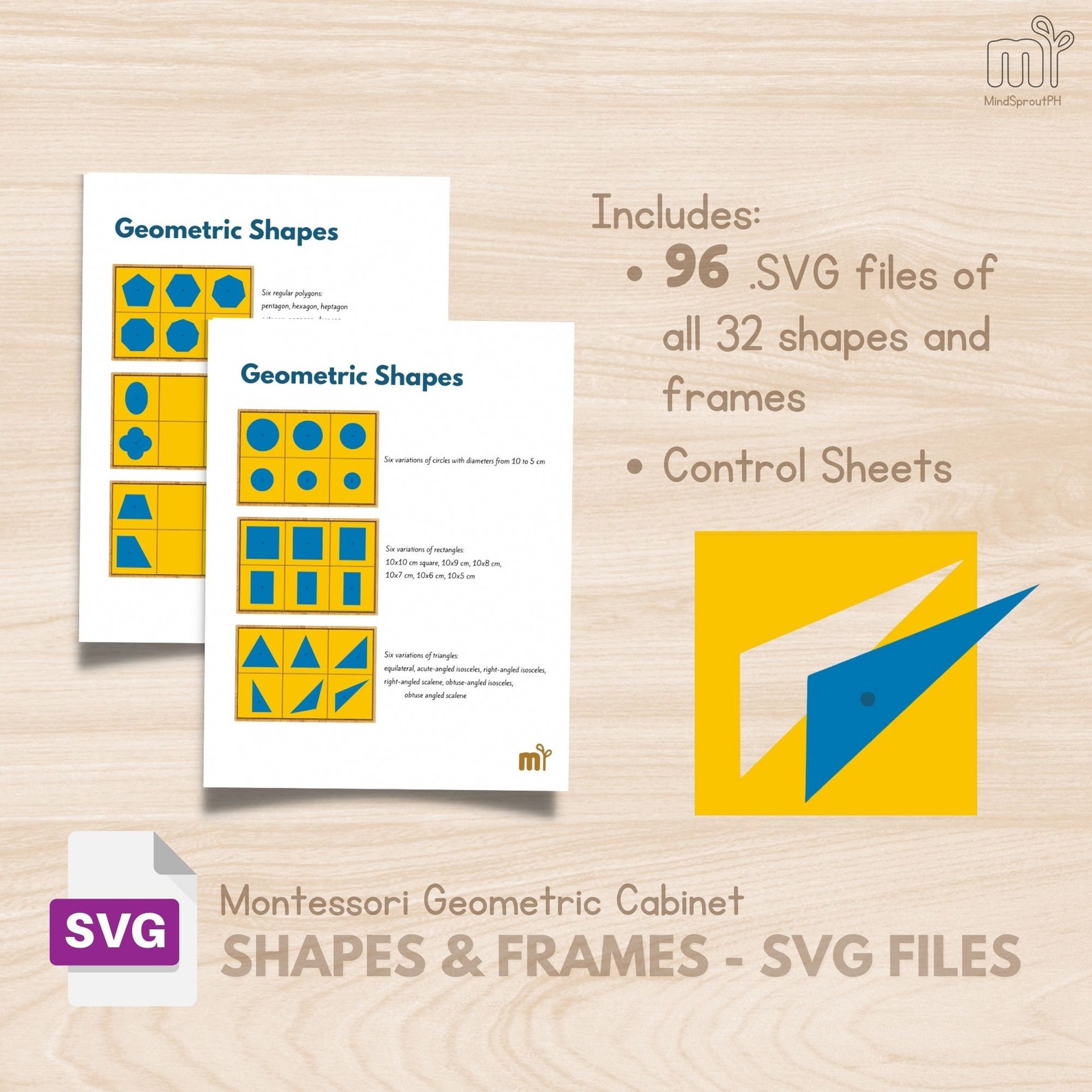 SVG Geometric Cabinet Shapes Montessori Puzzle Geometry Cabinet ...