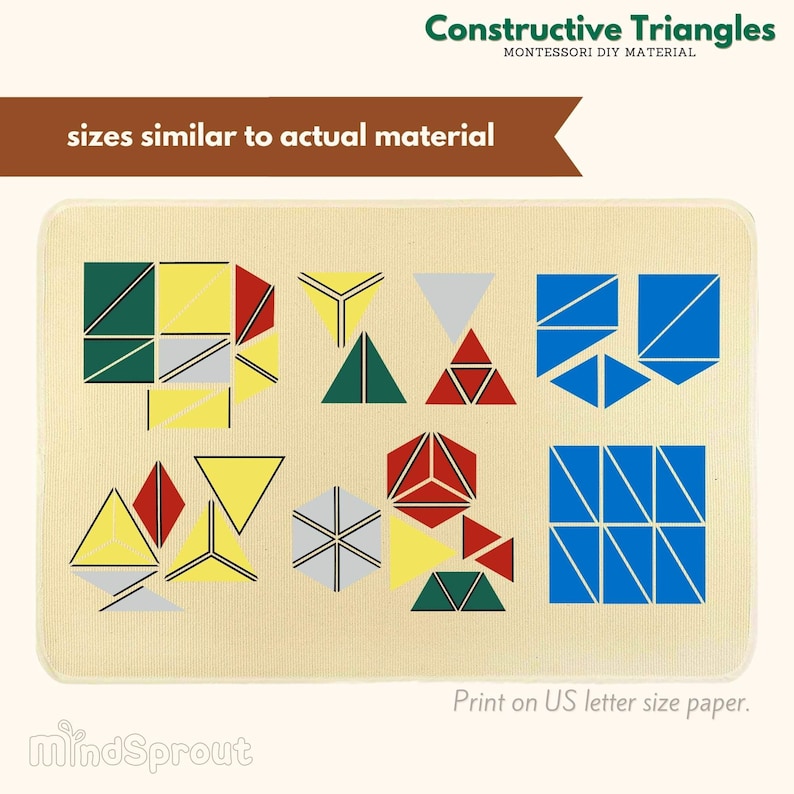 DIY Constructive Triangles Montessori Sensorial Material DIY Montessori ...