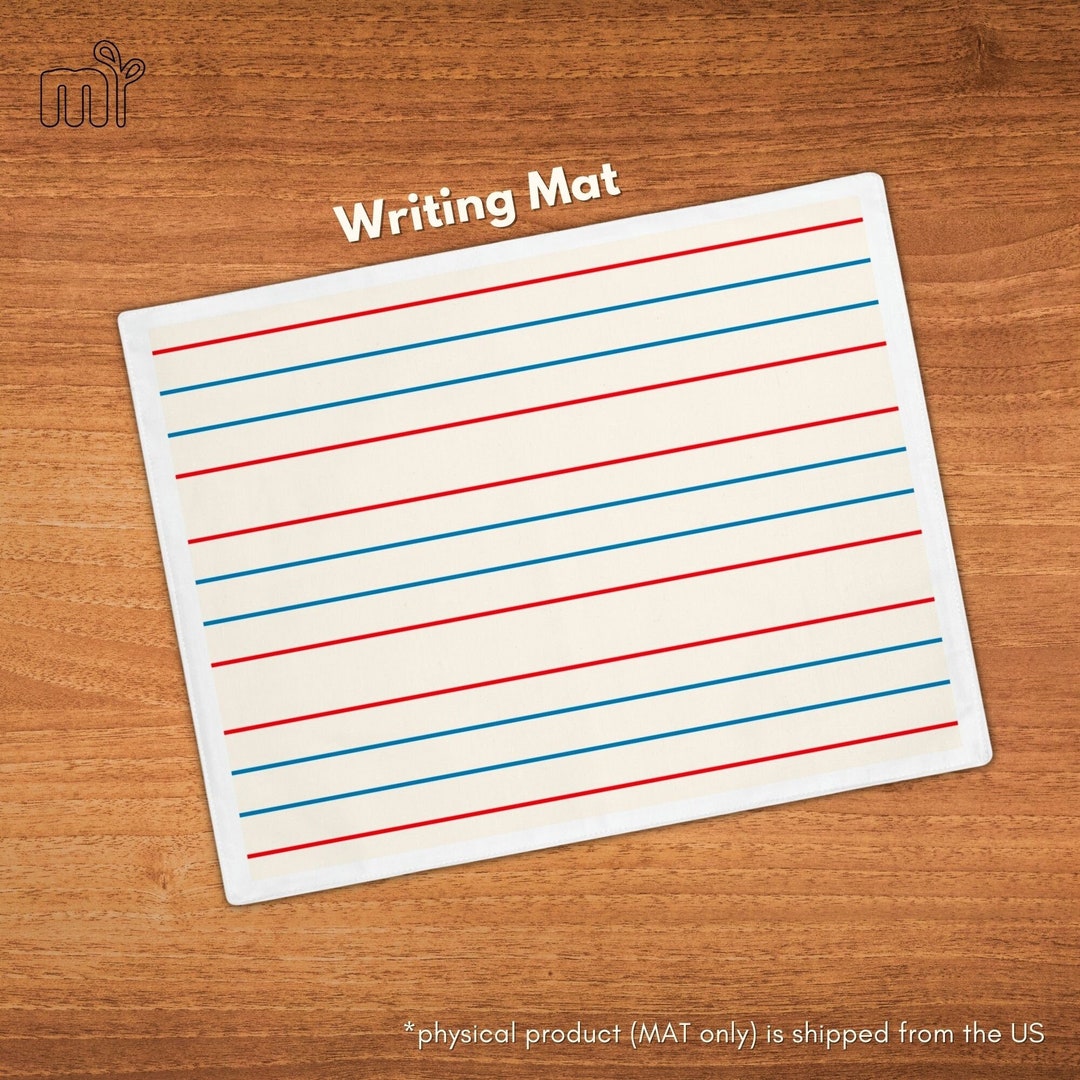 Montessori Writing Movable Alphabet Mat Small Montessori Rug Alphabet ...