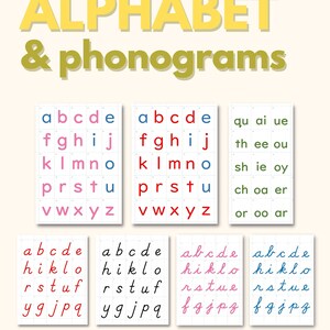 DNEALIAN Small Movable Alphabet Letter Montessori Language Material ...