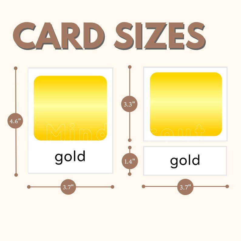 COLORS Montessori Nomenclature 3-part Cards Vocabulary Building ...