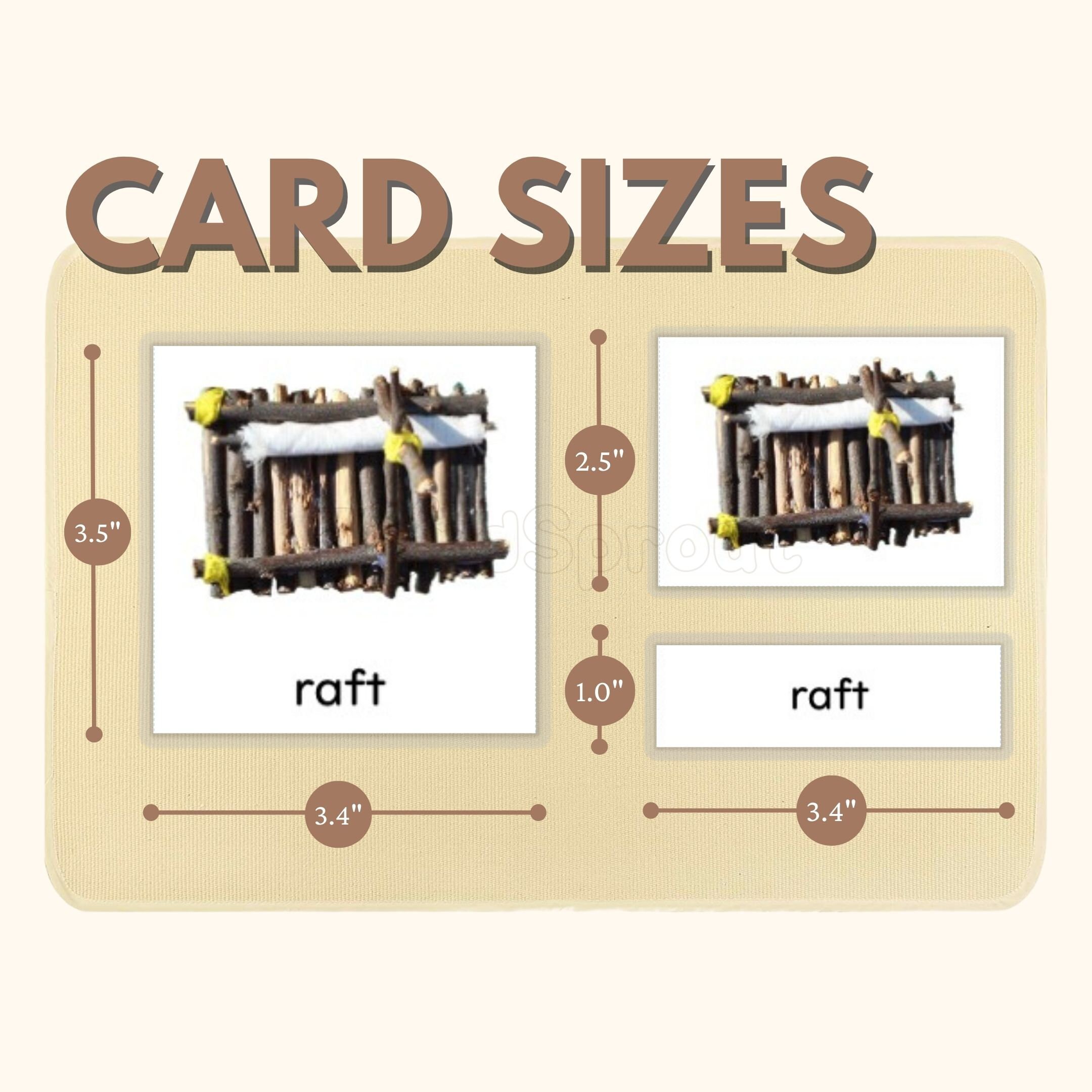 WATER VEHICLE 3-part Card Montessori Language Nomenclature Classified ...