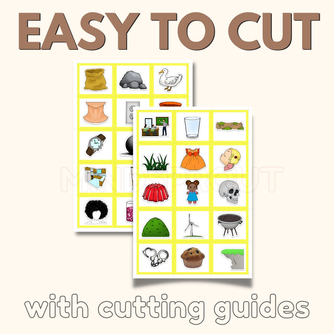 Montessori Language Phonetic Reading Digraphs Level 3 YELLOW Picture ...