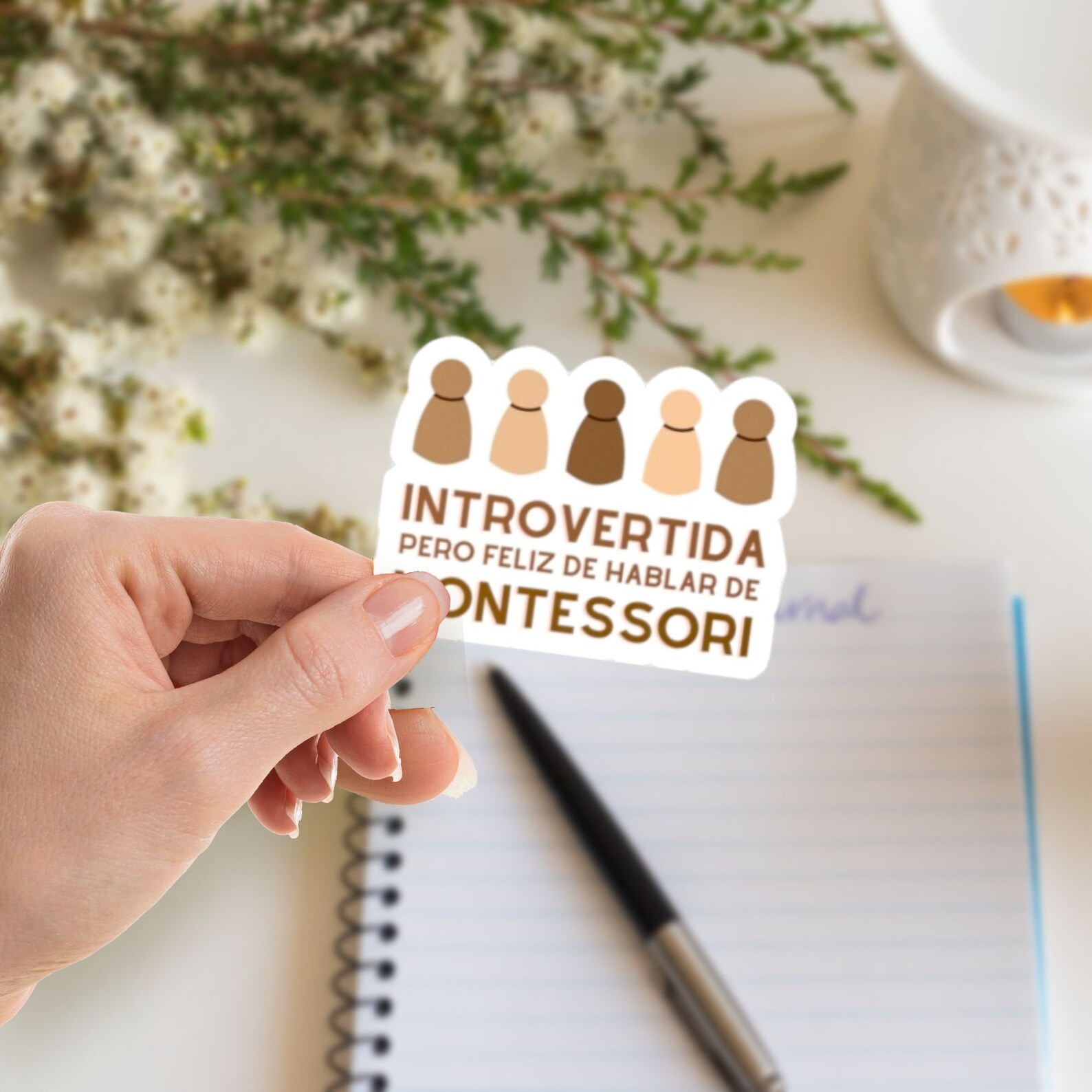 Spanish Montessori Sticker Sheet Pack Gift for Montessori Teacher ...