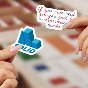 Montessori Sticker Sheet Pack Gift for Montessori Teacher Journaling ...