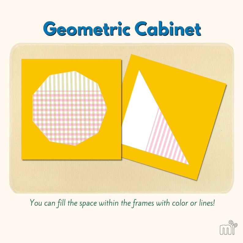 Geometric Cabinet Shapes Montessori Puzzle Cards Montessori - Etsy